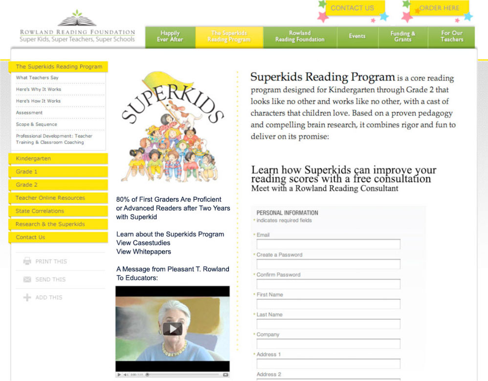 Pleasant Rowland's Reading Foundation - Parr Interactive | Web Design ...